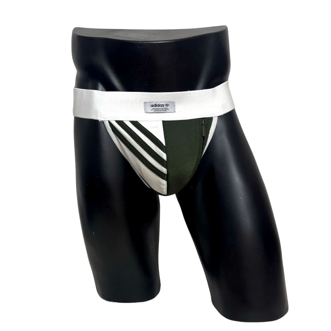 SNEAKERMASK Adidas Military/White Pocket Jockstrap/Thong